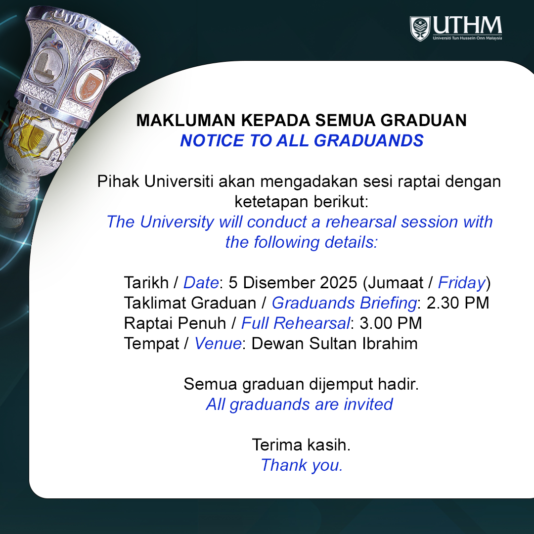 UTHM Convocation Official Portal
